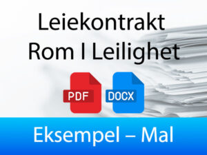 Åpne – Leiekontrakt Rom I Leilighet - Alle Mal Eksempel